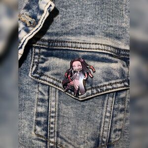 Jackets & Coats | Demon Slayer Nezuko Painted Jacket | Poshmark
